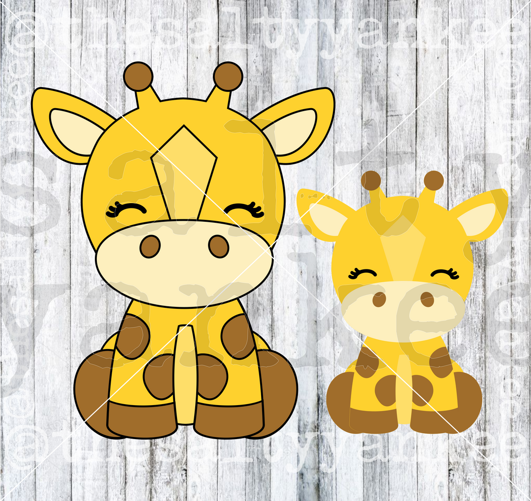 Baby Giraffe SVG and PNG File Download – The Salty Yankee