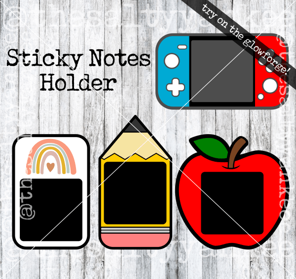 Post it Note Sticky Note Holders SVG File Download – The Salty Yankee