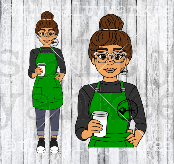 Barista SVG and PNG File Download – The Salty Yankee
